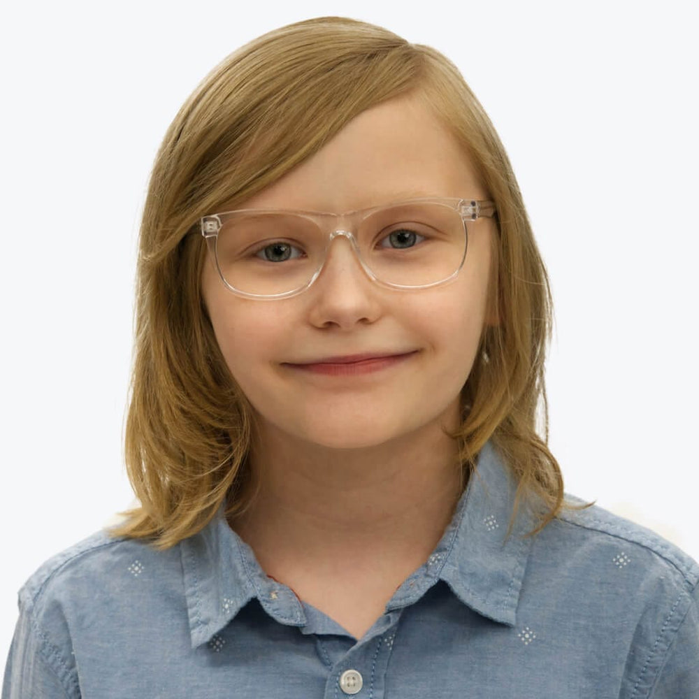 Kids Blue Light Day Glasses - Crystal | BlockBlueLight