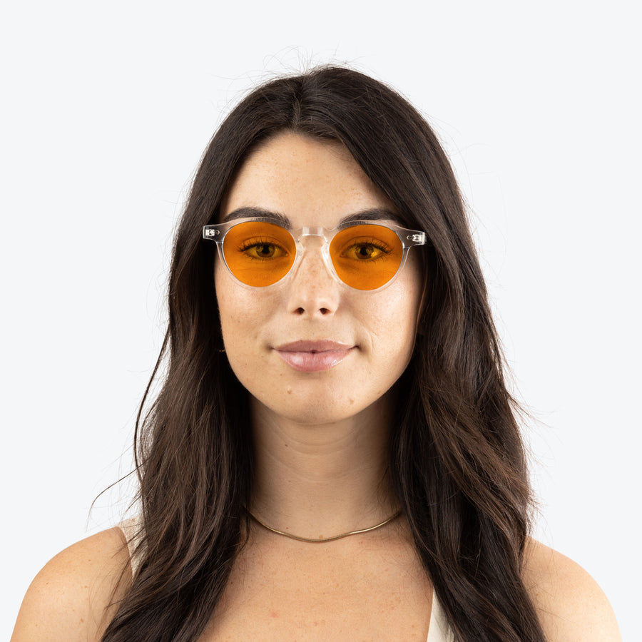 SunDown Oscar Blue Blocking Glasses - Crystal | BlockBlueLight