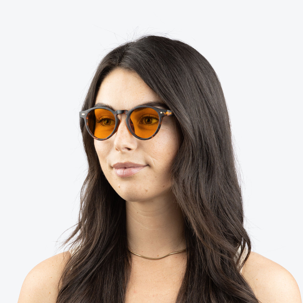 SunDown Oscar Blue Blocking Glasses - Tortoise | BlockBlueLight